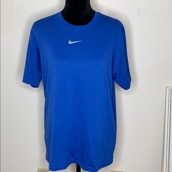 Nike | Shirts | Nike Drifit Blue Shirt | Poshmark